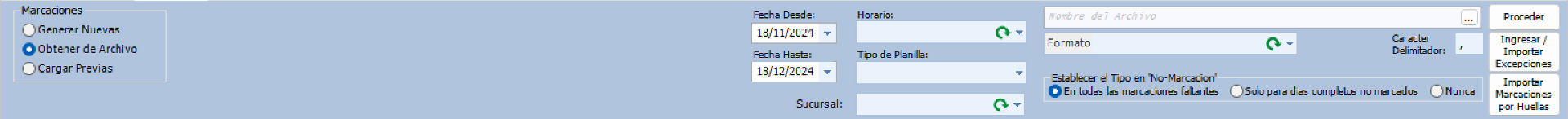 Marcaciones - Brilo ERP Docs